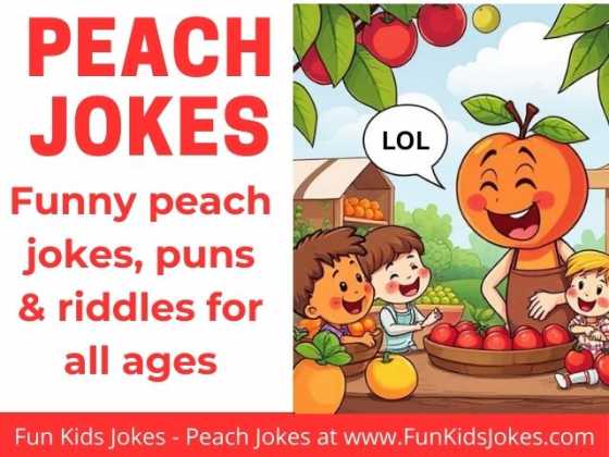 Funny Peach Jokes for Kids, Parents & Teachers