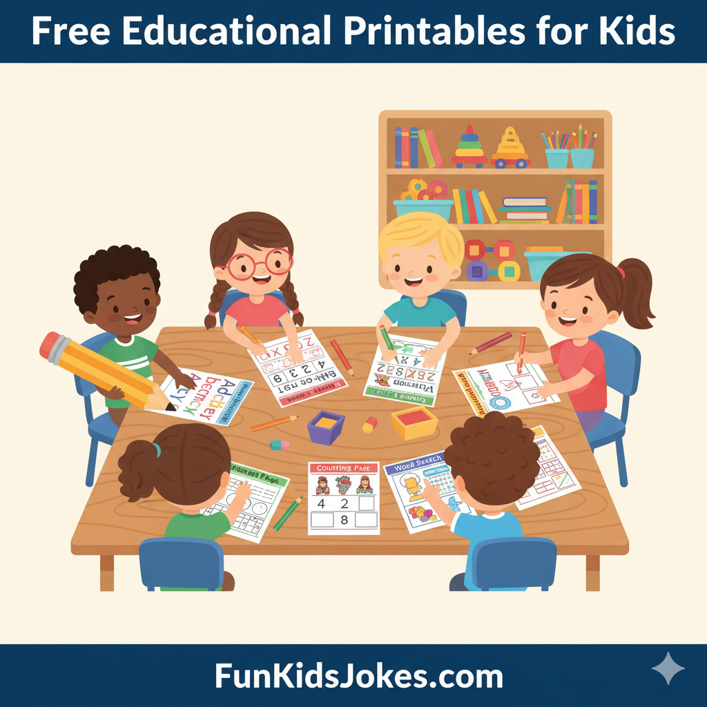 Free Educational Printables for Kids – Worksheets, Tracing, Counting ...