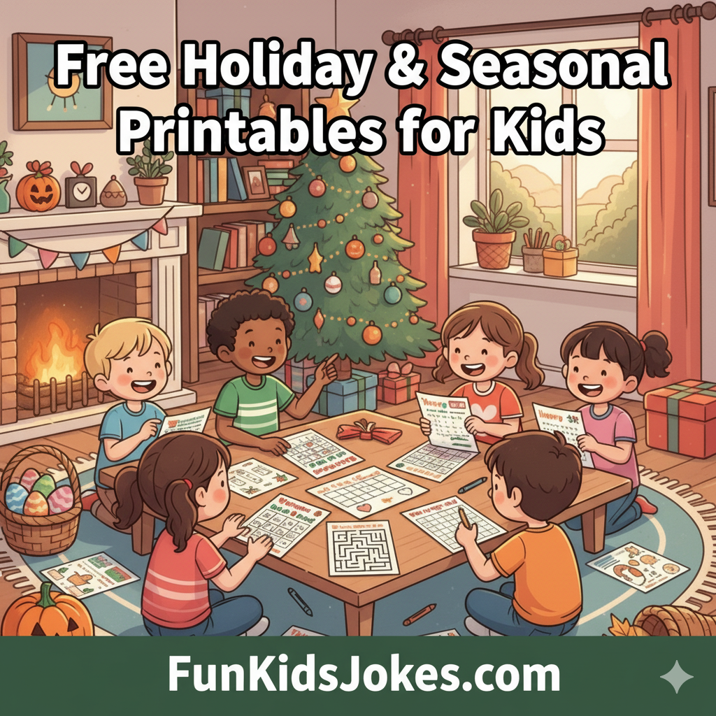 Free Holiday & Seasonal Printables for Kids – Halloween, Christmas ...